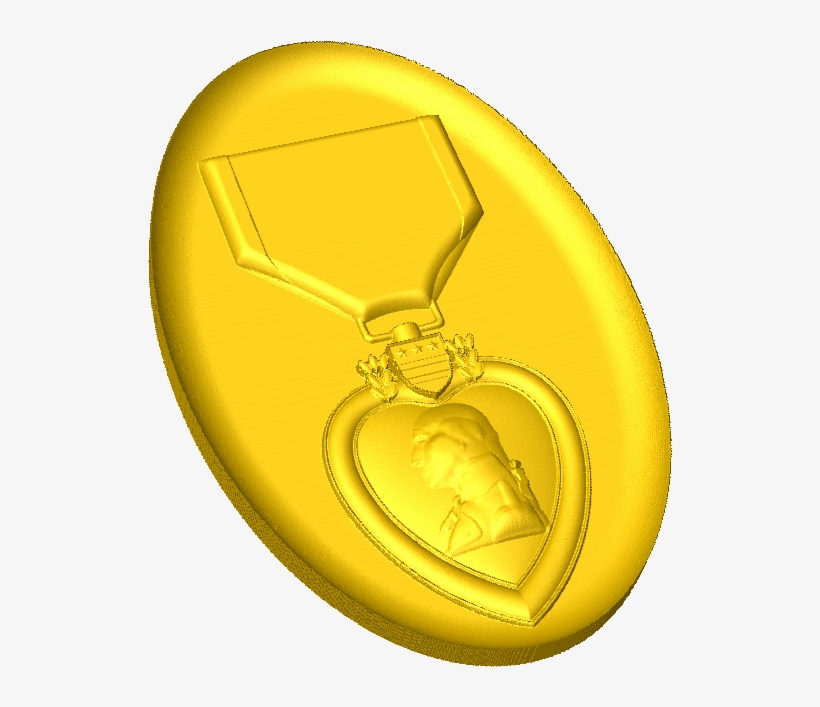 Purple Heart Style B - Emblem - 540x651 PNG Download - PNGkit