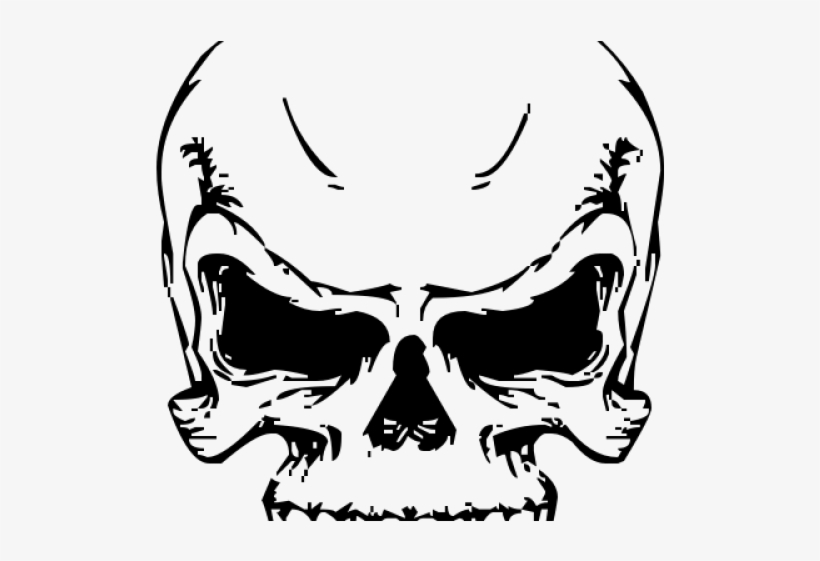 Skull Line Art Png - 640x480 PNG Download - PNGkit