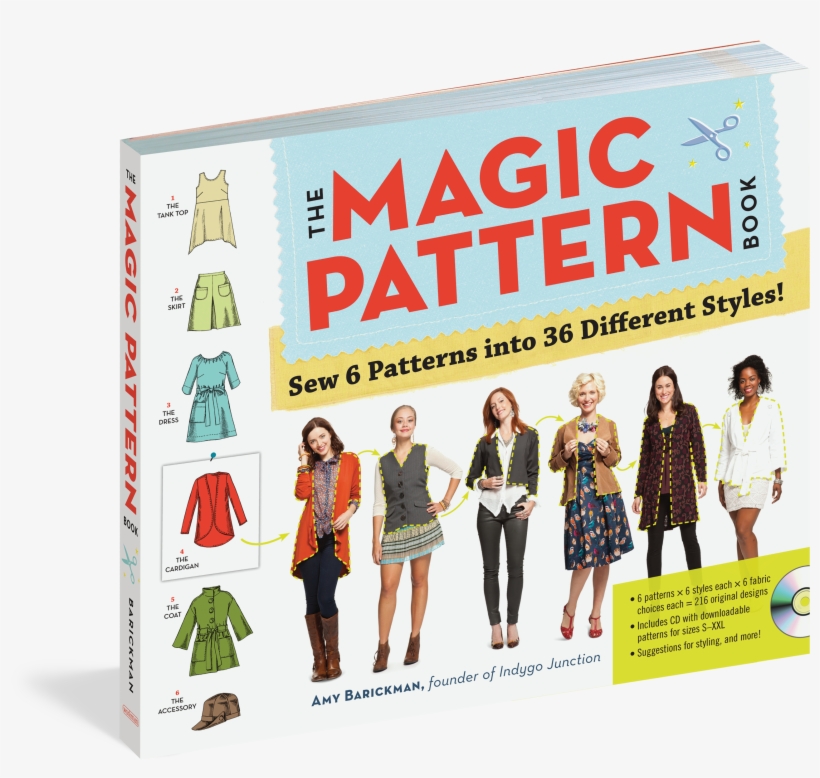 The Magic Pattern Book - Magic Pattern Book: Sew 6 Patterns Into 36 ...