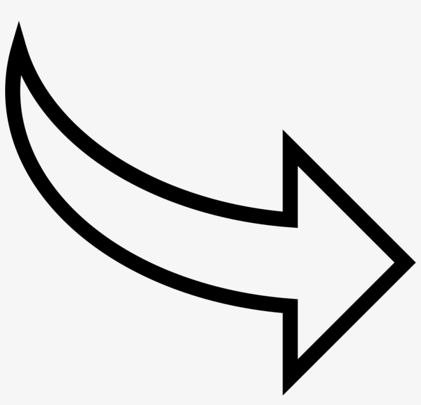 Curved Arrow Pointing To Right Comments - White Arrow Pointing Right ...