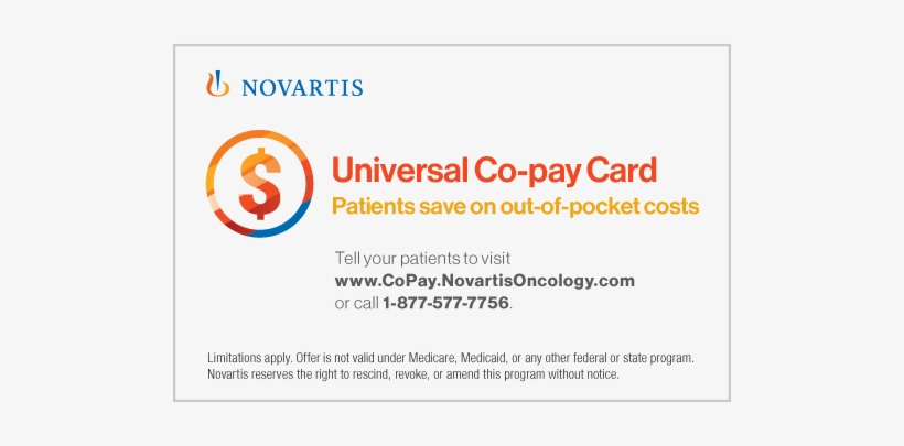 Novartis Oncology Universal Co-pay Card - Safe To Tell - 506x325 PNG ...