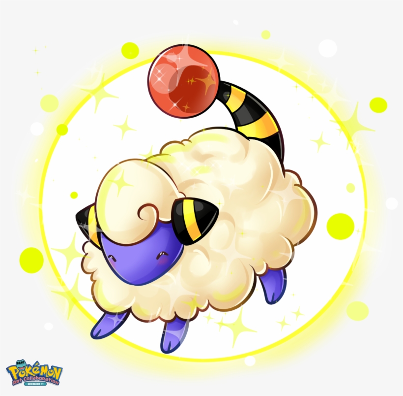 #179 Mareep Used Charge In The Game Art Hq Pokemon - Mareep - 1399x1320 ...
