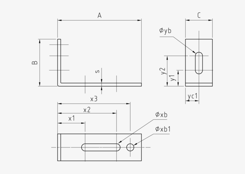A - Cotation Trou Oblong Iso - 610x503 PNG Download - PNGkit