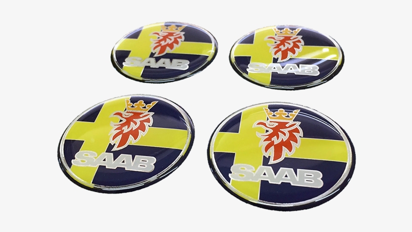 Download Transparent Saab Sweden Wheel Centres - Logo Saab Sweden - PNGkit