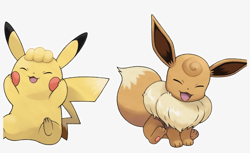 Pokemon Let's Go, Pikachu And Eevee Hairstyles - Pokemon Let's Go Hairstyles - 1368x855 PNG ...