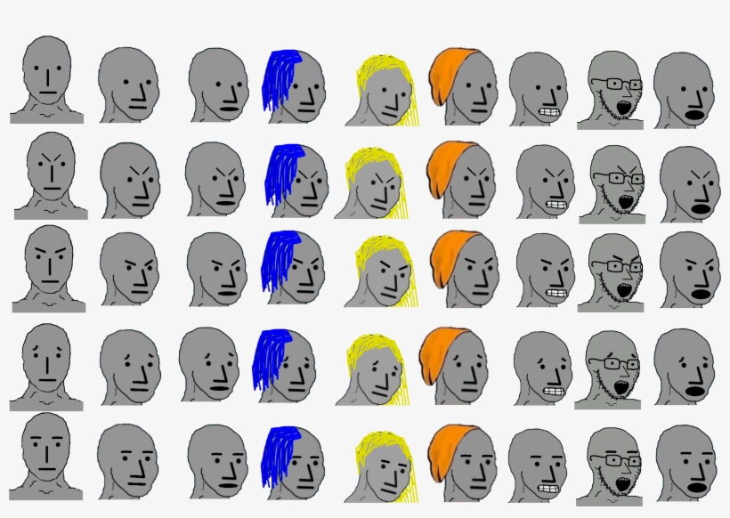 Download Transparent Npc Meme Template 2 - Illustration - PNGkit