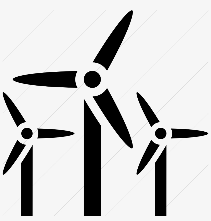 Iconathon Wind Farm Ico - Transparent Background Wind Turbine Icon ...