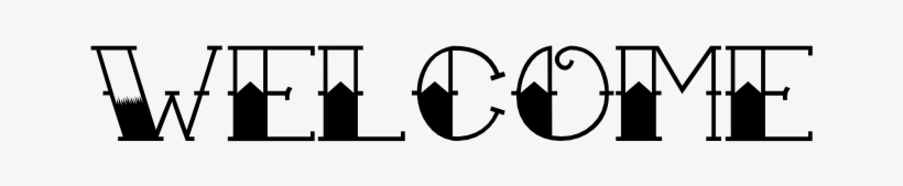 Welcome - Two Tone Tattoo Font - 724x178 PNG Download - PNGkit