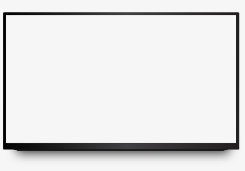 Hdtv - Television Outline - 1800x1169 PNG Download - PNGkit