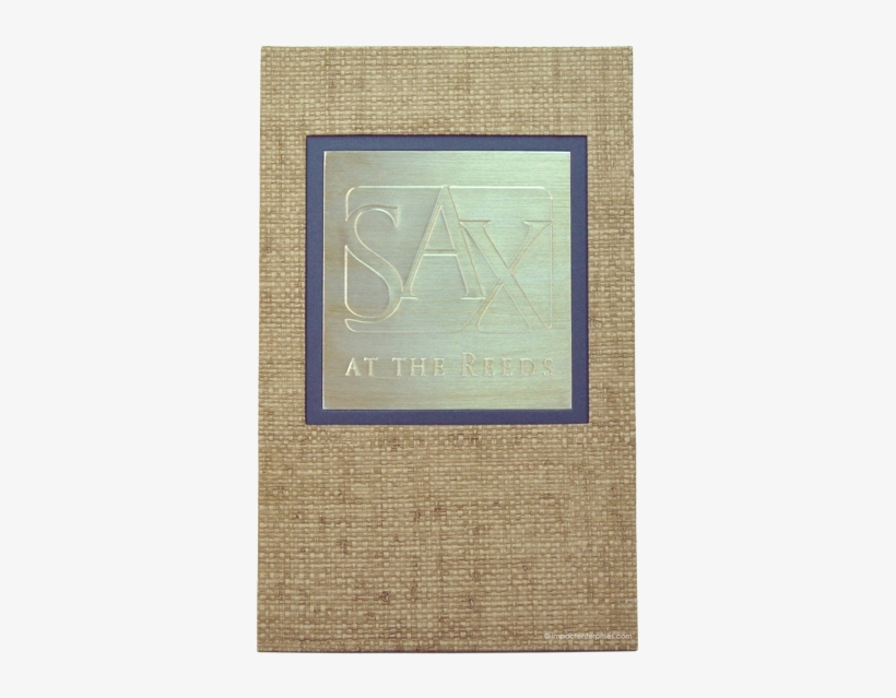 Grasscloth Menus, Sax At The Reeds - Menu - 401x600 PNG Download - PNGkit