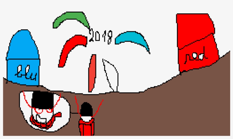 Happy New Yeah Guy - Cartoon - 1024x576 PNG Download - PNGkit