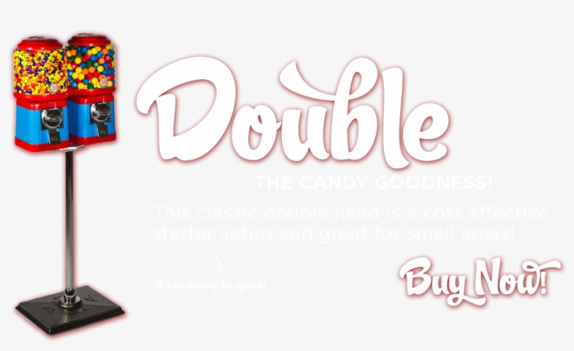 Double The Candy Goodness This Classic Double Head - 1123x594 PNG ...