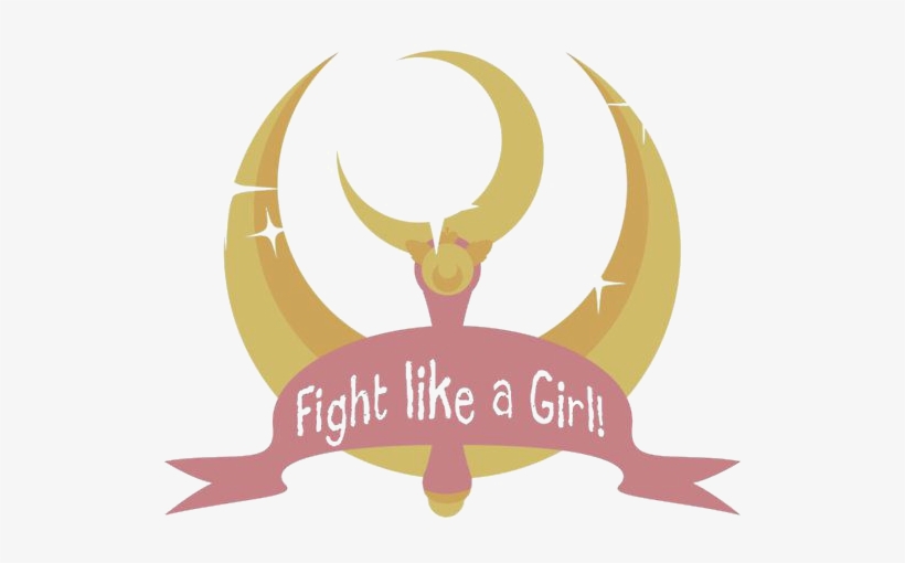 Download Transparent Fight Like A Girl Sailor Moon Sticker - PNGkit