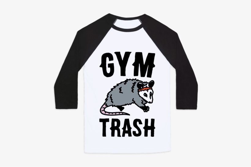 Gym Trash Opossum Baseball Tee - Fairy Tail Guild Dragon Slayer ...