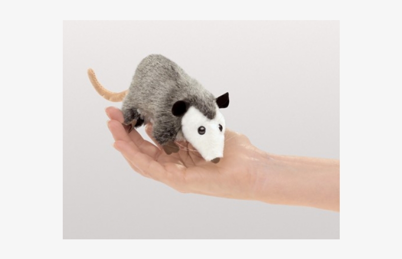 Folkmanis Mini Opossum Finger Puppet Plush - 540x540 PNG Download - PNGkit