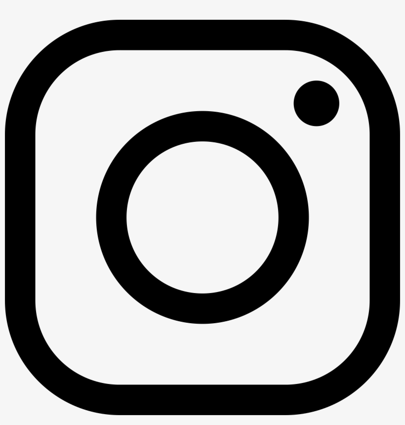 Pie Clipart Mine - Instagram Logo Black Outline - 1600x1600 PNG ...