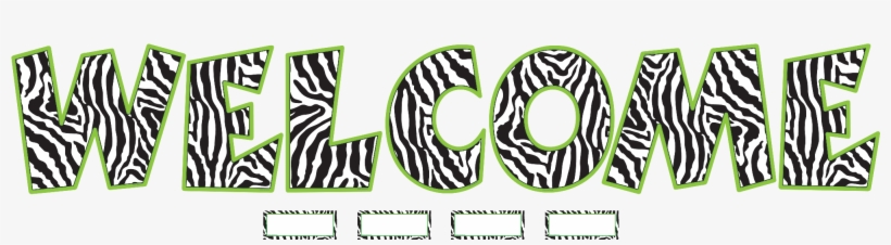 Zebra Welcome Bulletin Board Display Set - Teacher Created Resources ...
