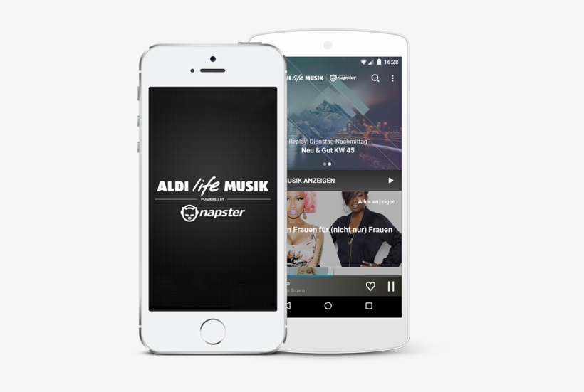 Aldi Life Musik Powered By Napster Devices - Napster - 450x471 PNG ...