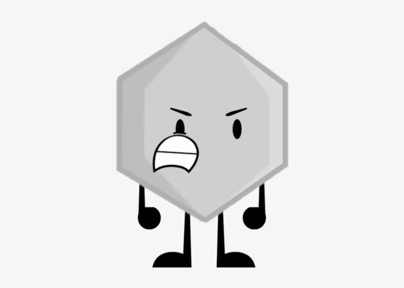 Grey Hexagon By Ninjaxxsniper-d7z2zh1 - Bfdi Hexagon - 400x510 PNG ...