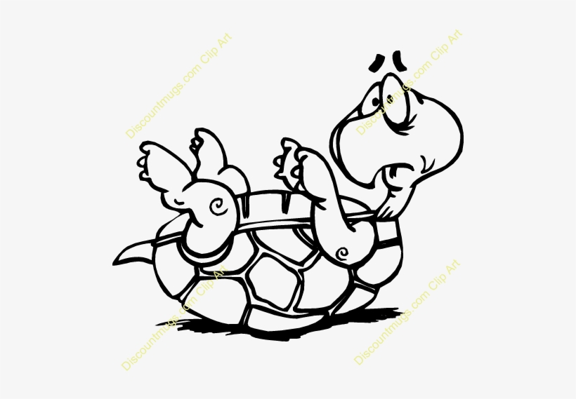 Upside Down Turtle Clipart - Upside Down Turtle Cartoon - 500x500 PNG ...