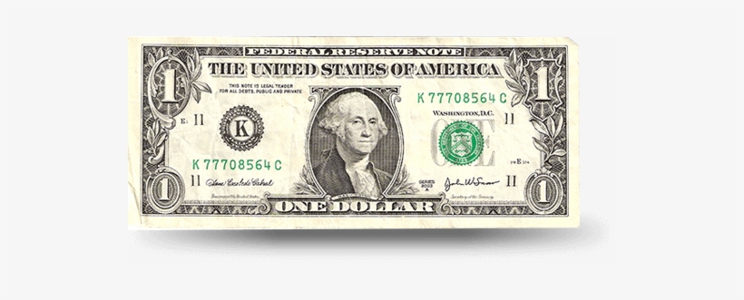 Dollar - Series 2017 Federal Reserve Notes - 539x251 PNG Download - PNGkit