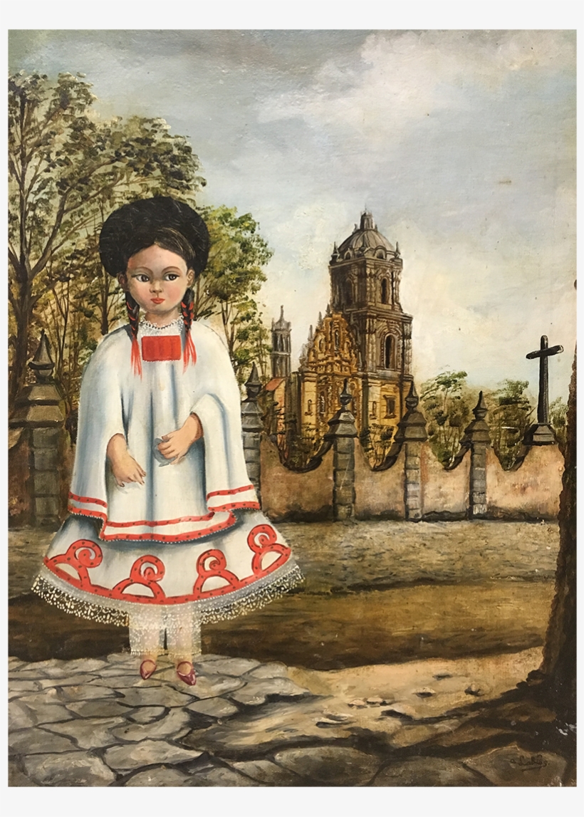 Agapito Labios [1898-1996] Mexican Folk Artist Of Children - Painting ...