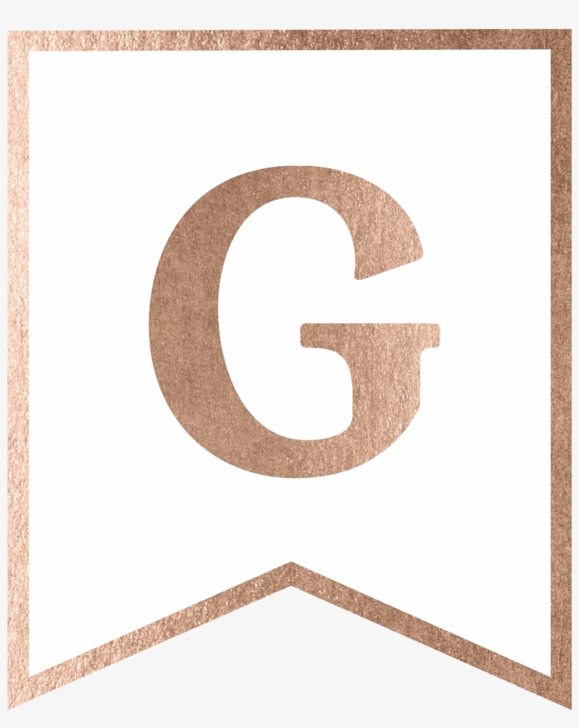 Rose Gold Banner Png - Free Printable Rose Gold Letters - 2083x3125 PNG ...