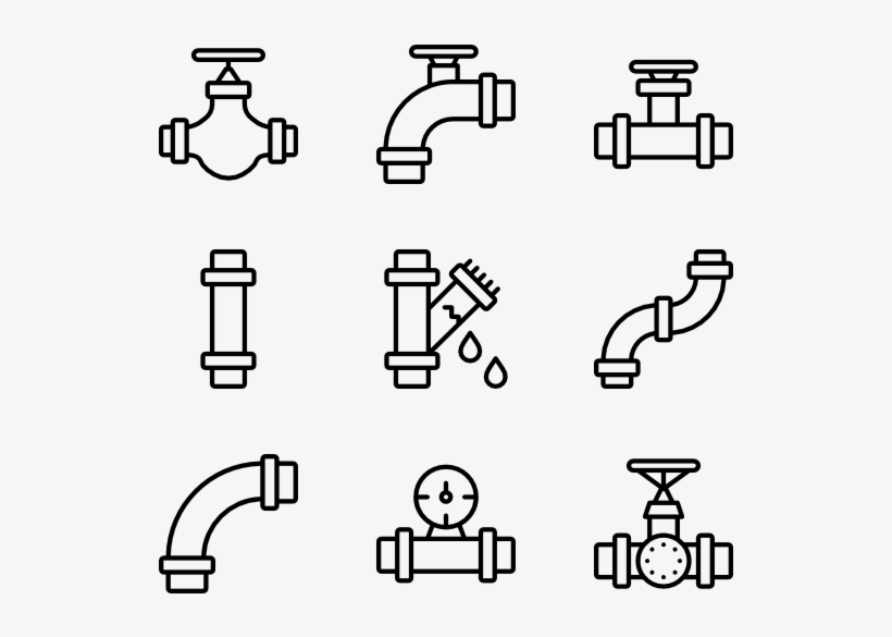 Pipes And Water Flow - Travel Icon Png Transparent - 600x564 PNG ...