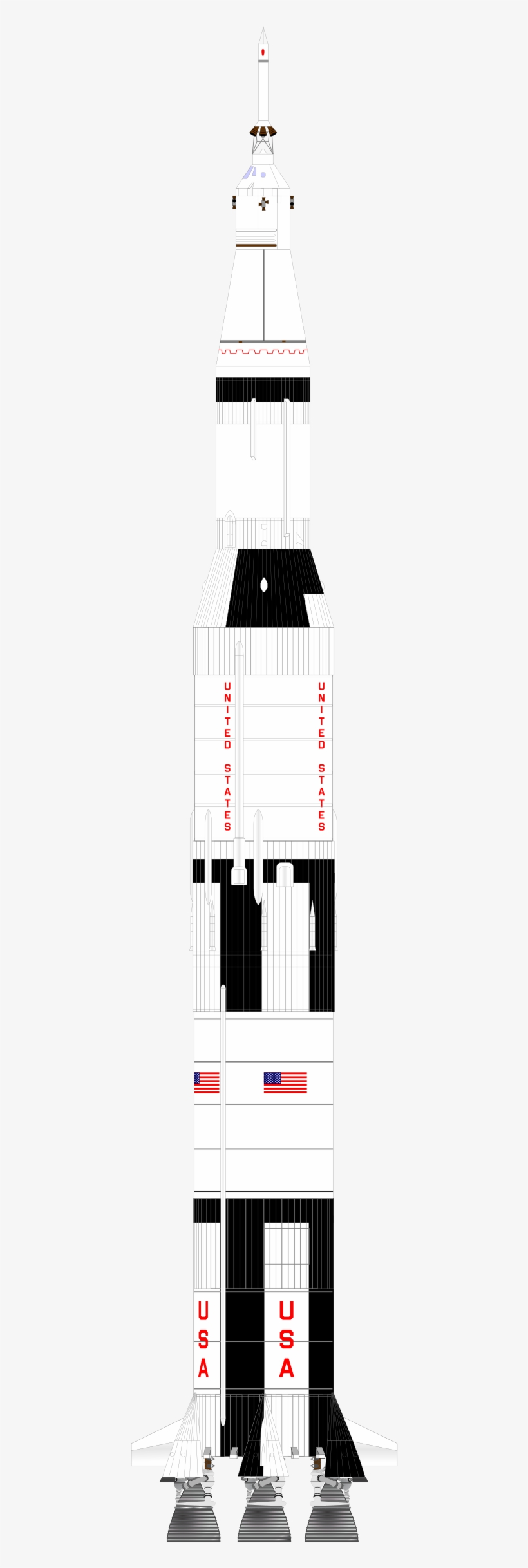 Saturn 5 Rocket Png - Rocket - 1855x2400 PNG Download - PNGkit