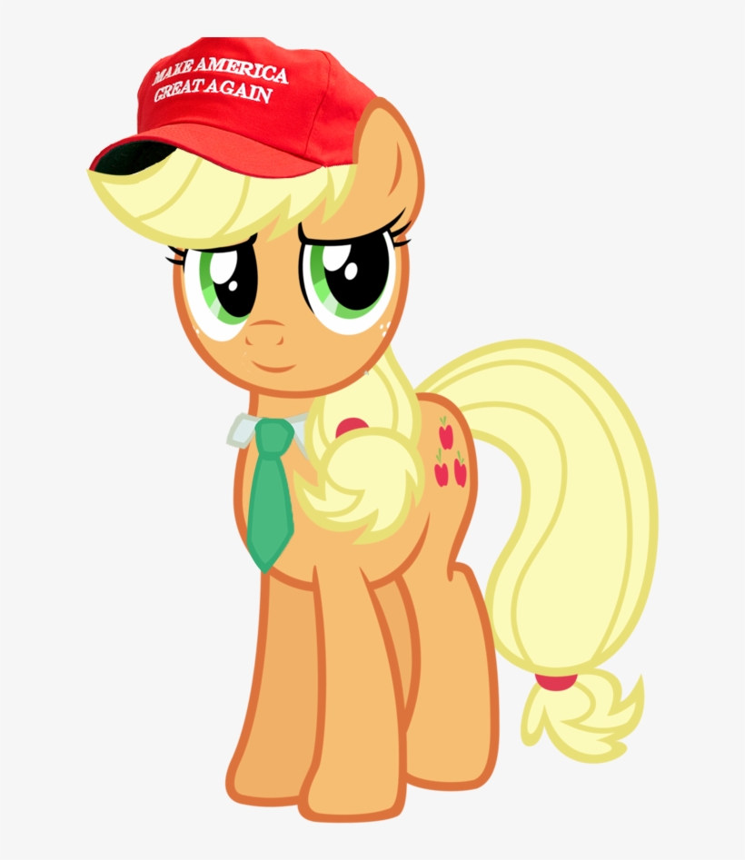 Applejack, Cap, Donald Trump, Edit, Hat, Make America - Applejack Make ...