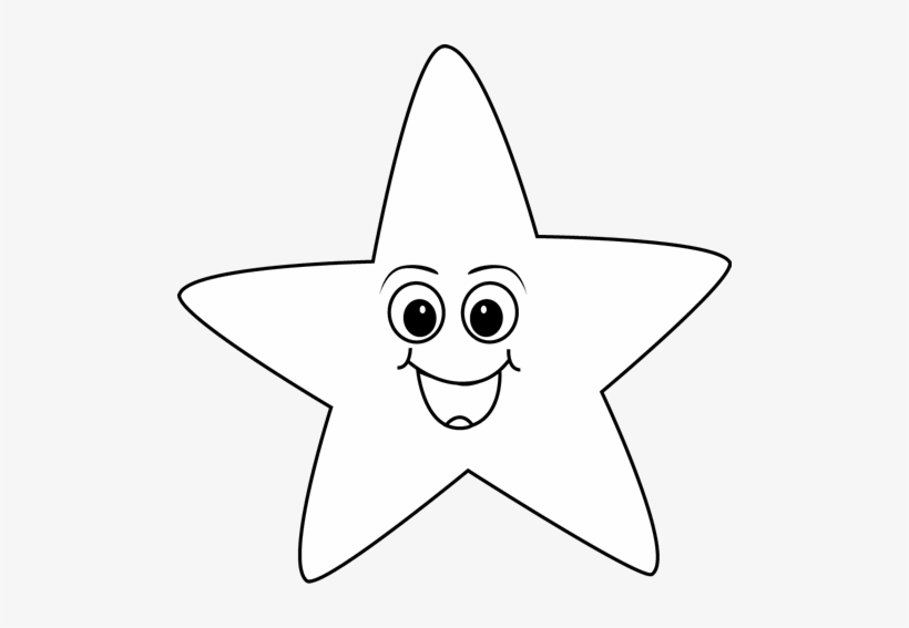 Star With Happy Face Clip Art - 500x487 PNG Download - PNGkit