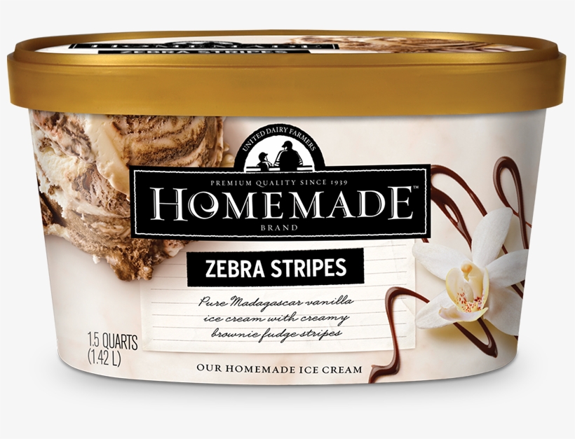 Homemade Brand Zebra Stripes Ice Cream 48oz - Homemade Black Raspberry ...