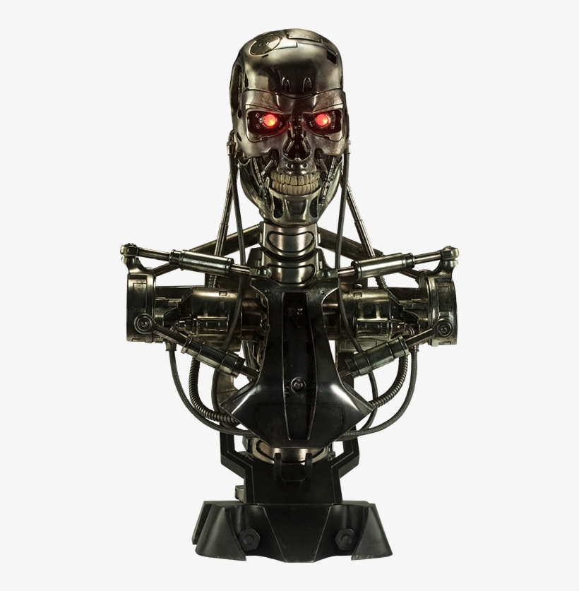 The Terminator Bust - Sideshow Terminator Life Size Bust - 480x757 PNG ...
