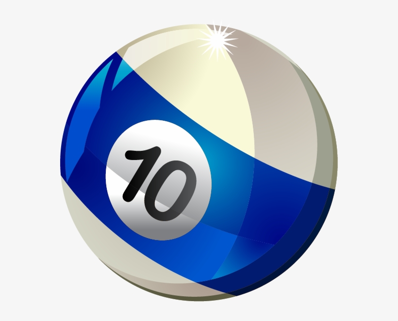 Download Transparent 10 Ball - Number 10 Ten Ball - PNGkit