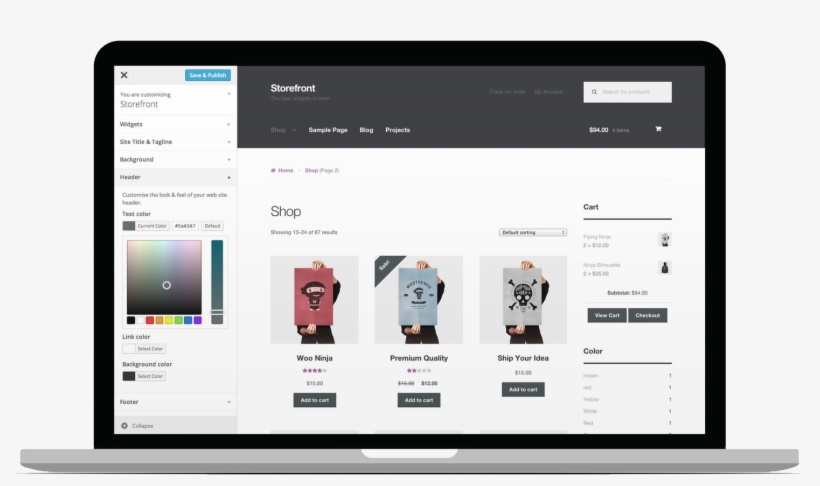 Storefront - Woocommerce Store - 1485x808 PNG Download - PNGkit