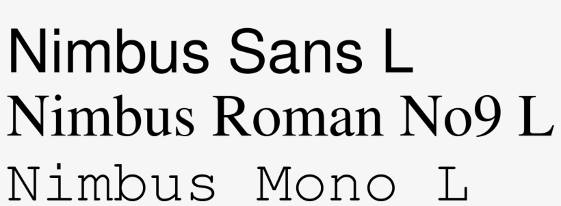 Open - Nimbus Font - 2000x665 PNG Download - PNGkit