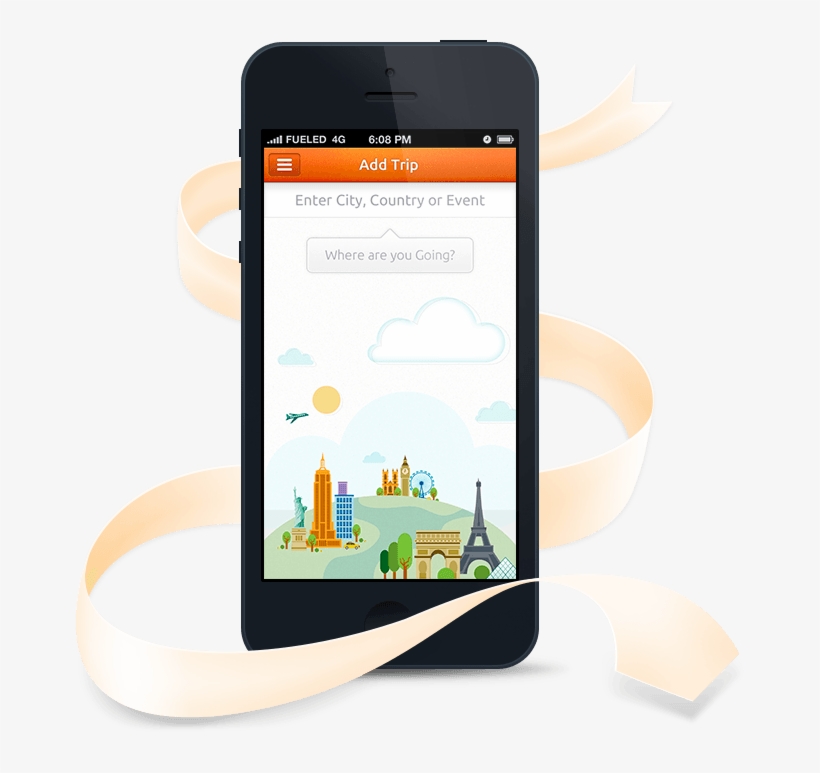 Learn About The Ribbon App, Created By Fueled - Iphone - 670x693 PNG ...