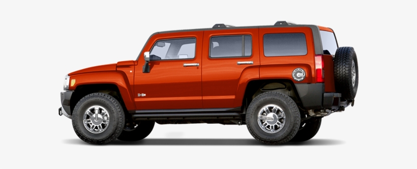 Red Hummer Side View