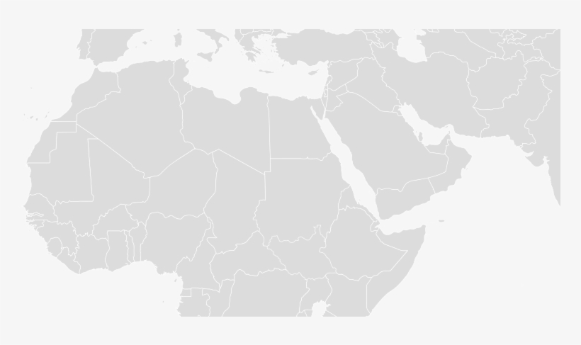 Blank Middle East Map With Borders