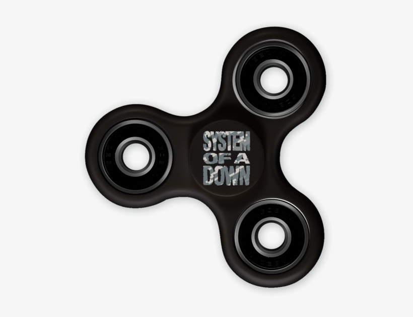 Black Fidget Spinner S Objects Transparent Png Sticker - System Of A ...