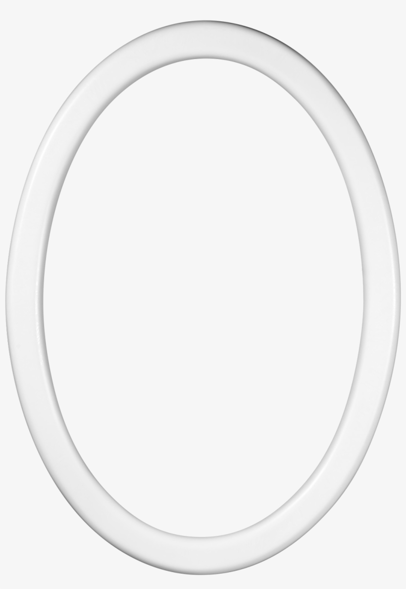 Silver Oval Frame Png
