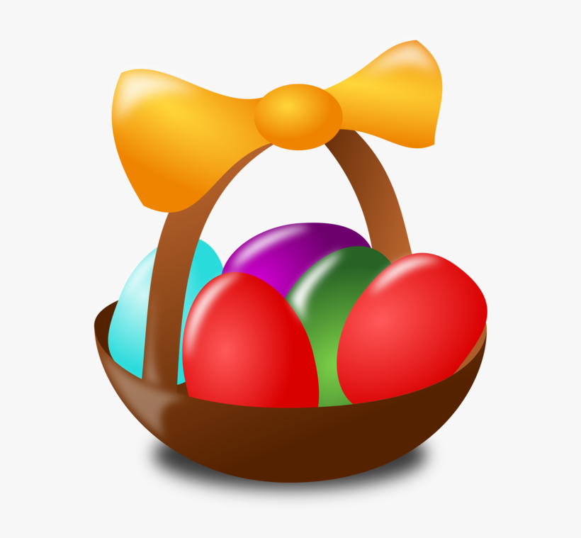 Small - Easter Egg Basket Clip Art - 486x592 PNG Download - PNGkit