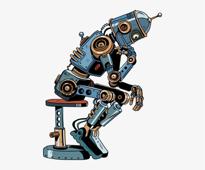 Share This Image - Robot Thinking Clipart Png - 476x600 PNG Download ...