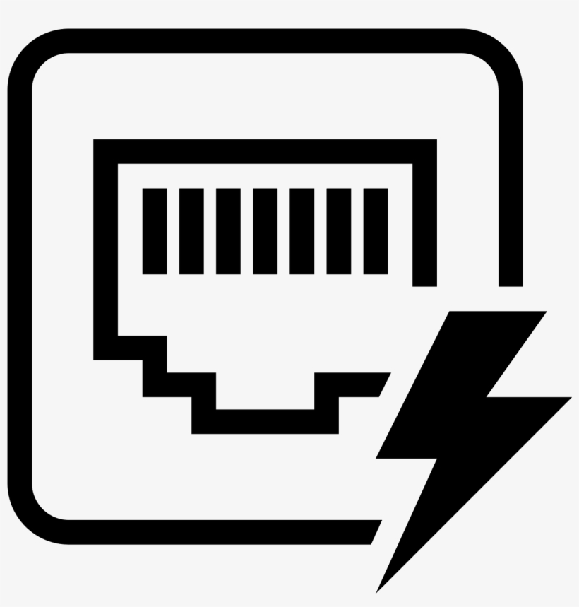 Power Over Ethernet Icon - Ethernet Icon - 1600x1600 PNG Download - PNGkit