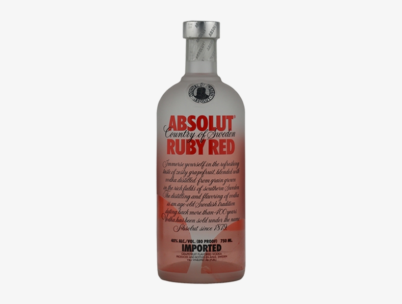 Absolut Vodka Ruby Red - Absolut Vodka - 600x600 PNG Download - PNGkit