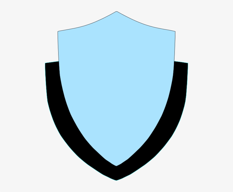 Sky Blue Shield W/flank Svg Clip Arts 504 X 596 Px - 504x596 PNG ...