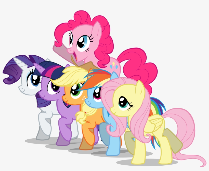 Mane 6 Group Shot Smile Parade From "a Friend In Deed" - My Little Pony ...