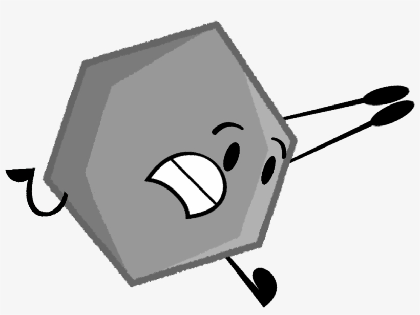 Grey Hexagon Pose - Object Show Cube Pose - 942x661 PNG Download - PNGkit