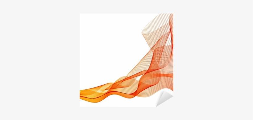Abstract Vector Orange Wave Background Waved Lines - Wave - 400x400 PNG ...