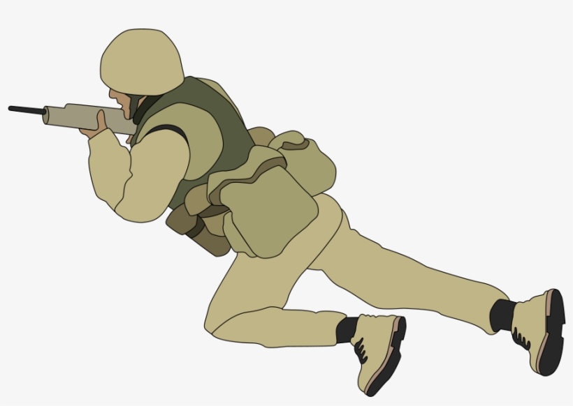 Soldier Clipart German Soldier - Cartoon Soldier With Gun - 900x604 PNG ...